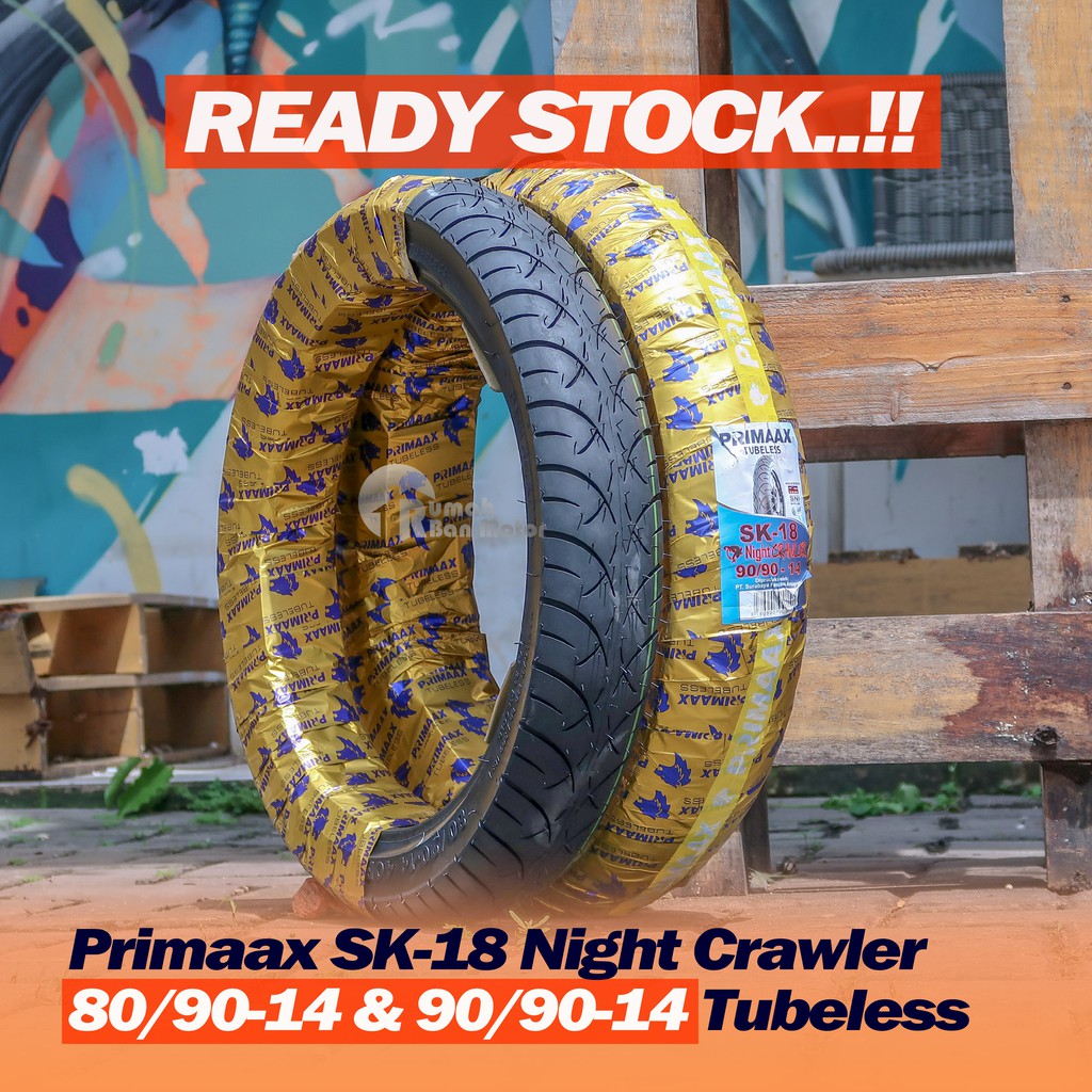 Jual Primax Primaax SK-18 NIGHT CRAWLER 80/90-14 90/90-14 Ban Tubeless Vario Beat Scoopy ...