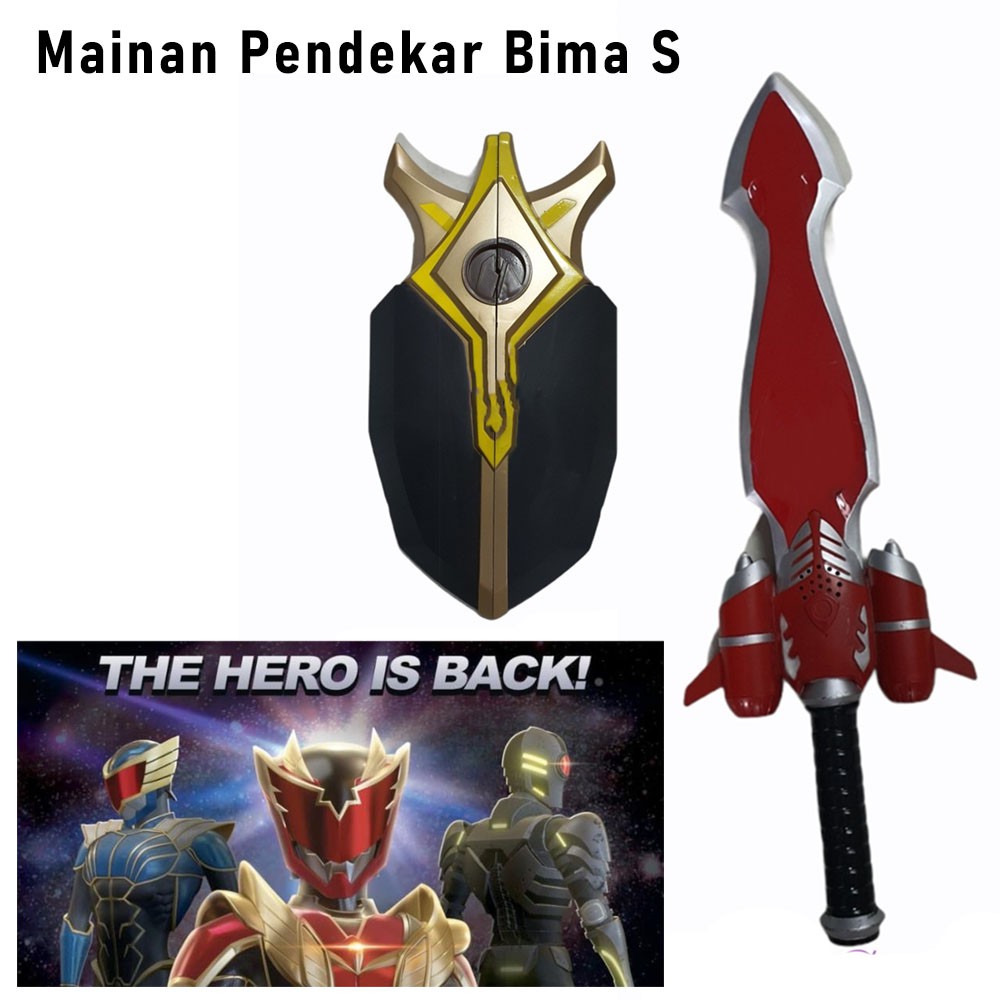 Jual Mainan Senjata Pedang & Perisai Tameng Bima S Sakti Power Ranger ...