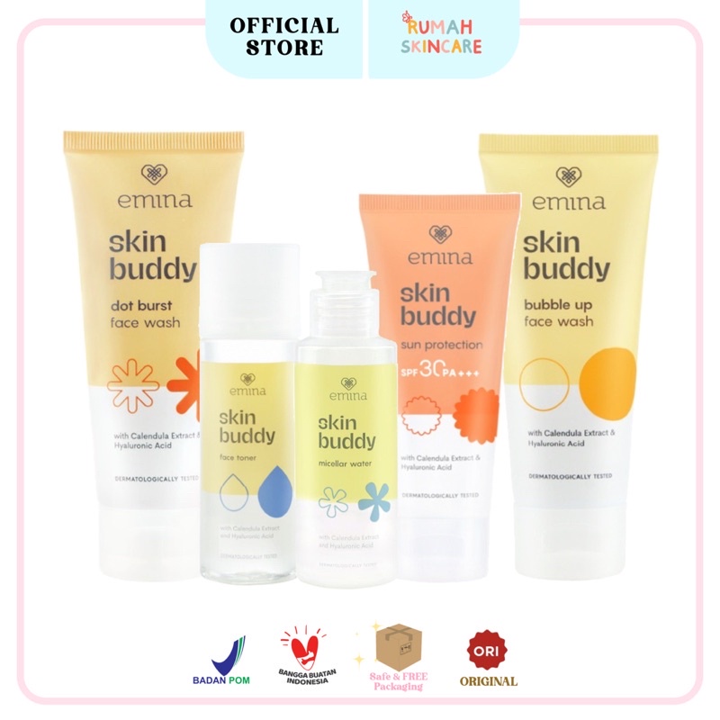 Jual EMINA Skin Buddy SERIES | Face Wash | Scrub 60ml Dot Burst ...