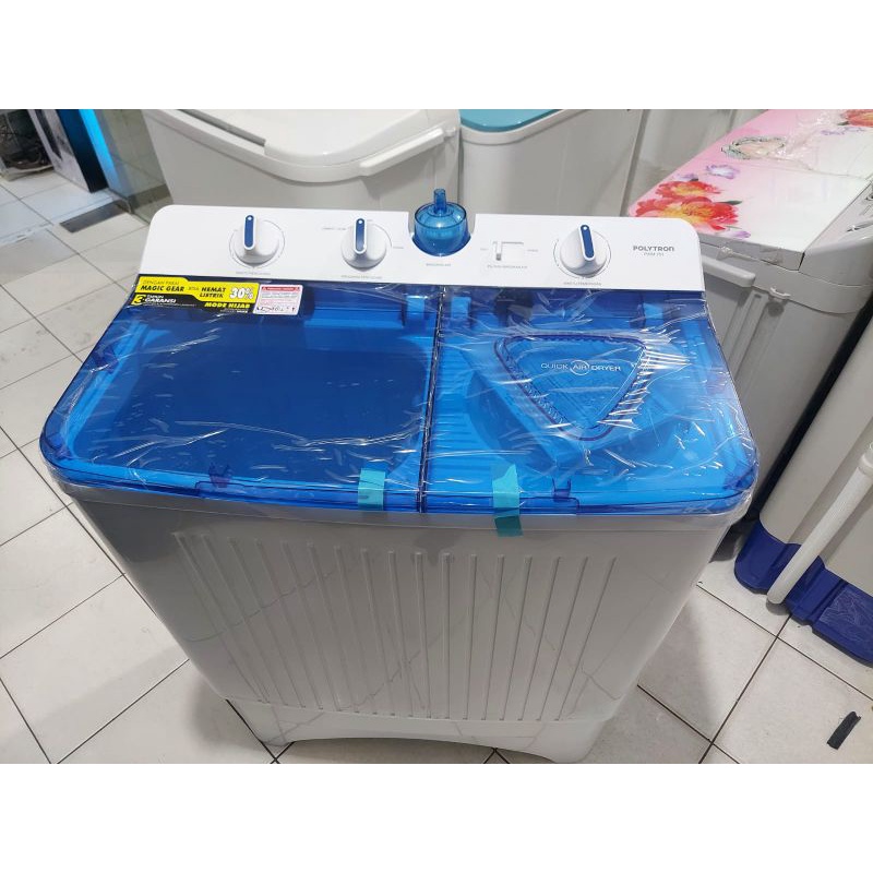 Jual Mesin Cuci Polytron PWM-751 7,5kg Mesin Cuci 2 Tabung Polytron Low Watt | Shopee Indonesia