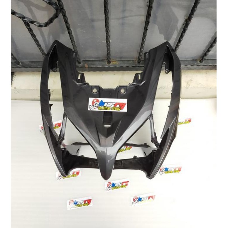 Jual cover body front panel tameng vario techno 125 PGMFI KZR gray abu ...