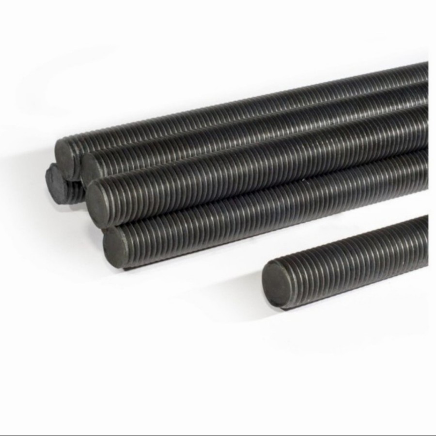 Jual AS DRAT M12 ASDRAT M12X1 LONG DRAT LONGDRAT BESI HITAM STUD BOLT ...
