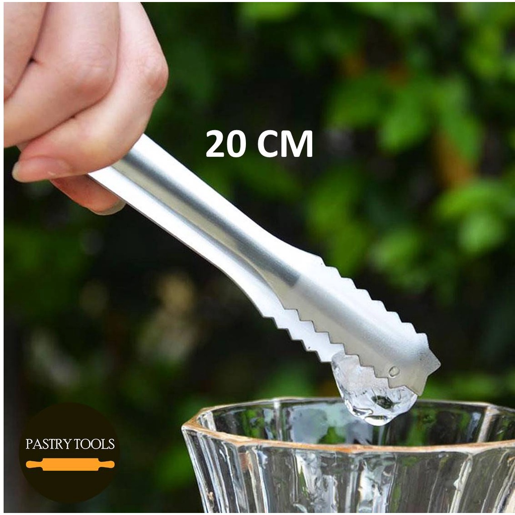 Jual STAINLESS STEEL ICE CUBE TONGS 20 CM | Shopee Indonesia