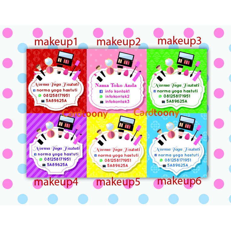 Jual Sticker / stiker label toko kemasan produk kosmetik makeup ...