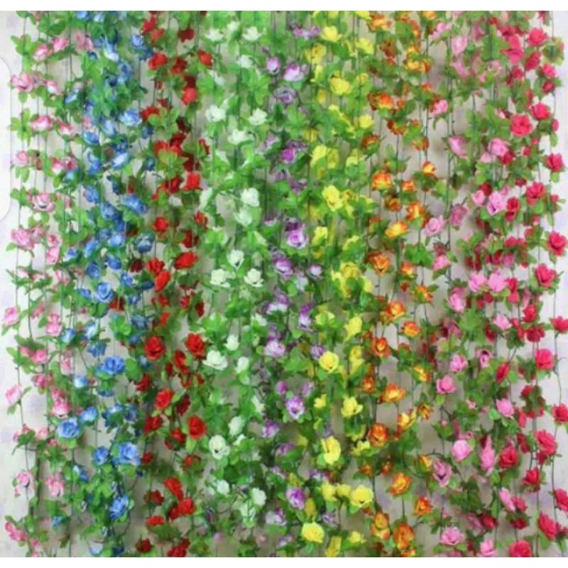 Jual Bunga rambat artificial // bunga peony rambat // bunga plastik ...