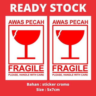 Jual STICKER FRAGILE, STICKER LABEL, STICKER FRAGILE UNTUK PENGIRIMAN ...