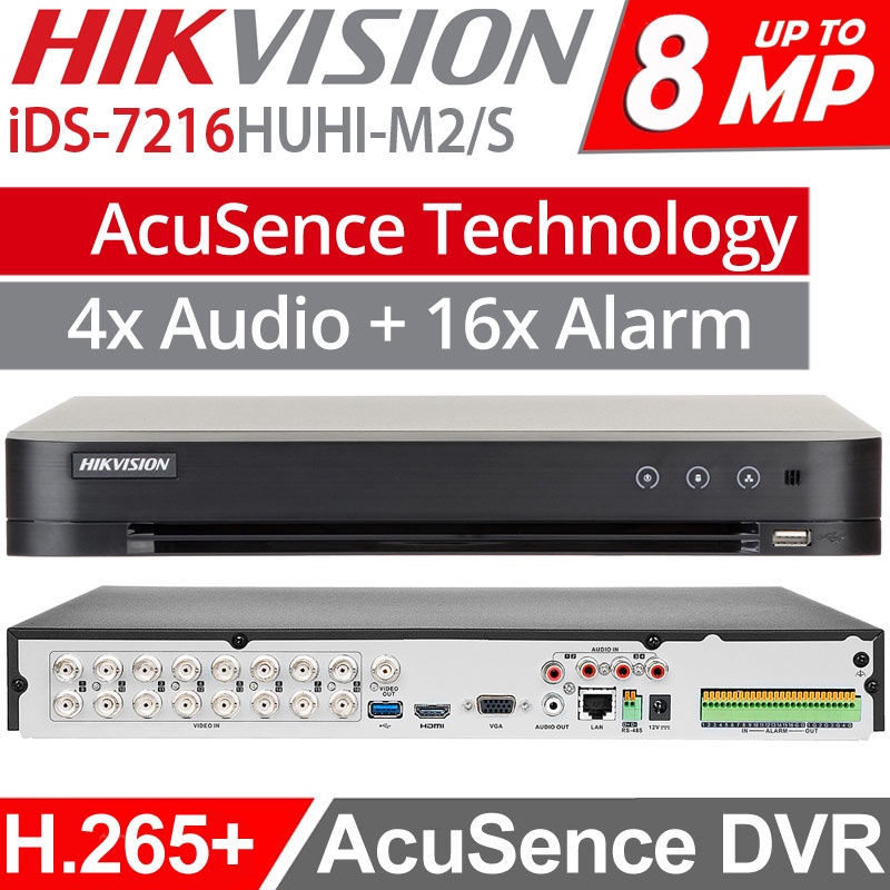 Jual HIKVISION DVR XVR 16CH iDS-7216HUHI-M2/S TURBO HD 5.0 ACUSENSE UP ...
