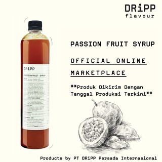 Jual DRiPP Passion Fruit Syrup - Perasa Minuman Berbentuk Sirup Markisa ...