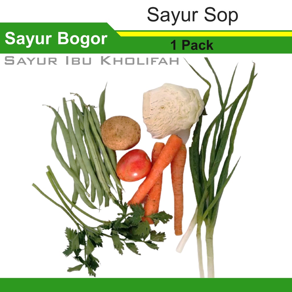 Jual Paket Sayur Sop 1 Pack Makanan Sayur Sayuran Segar Bogor | Shopee ...