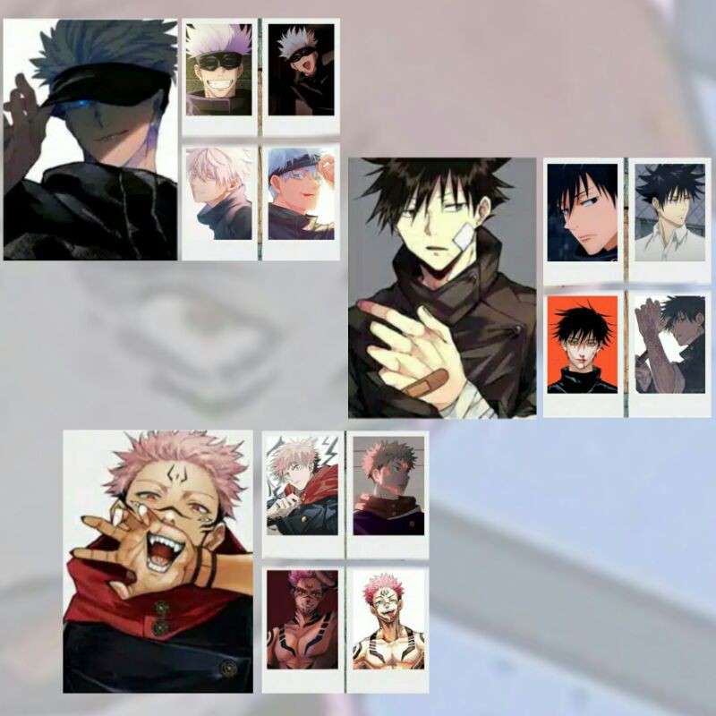 Jual poster & photo card custom chara jujutsu kaisen anime sukuna gojou ...