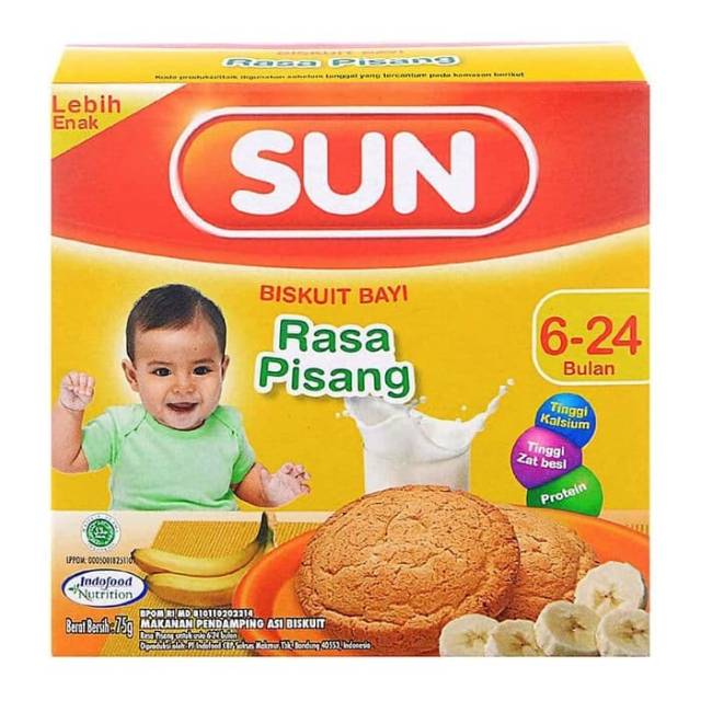 Jual Sun Biskuit Bayi Rasa Pisang 75 gr | Shopee Indonesia