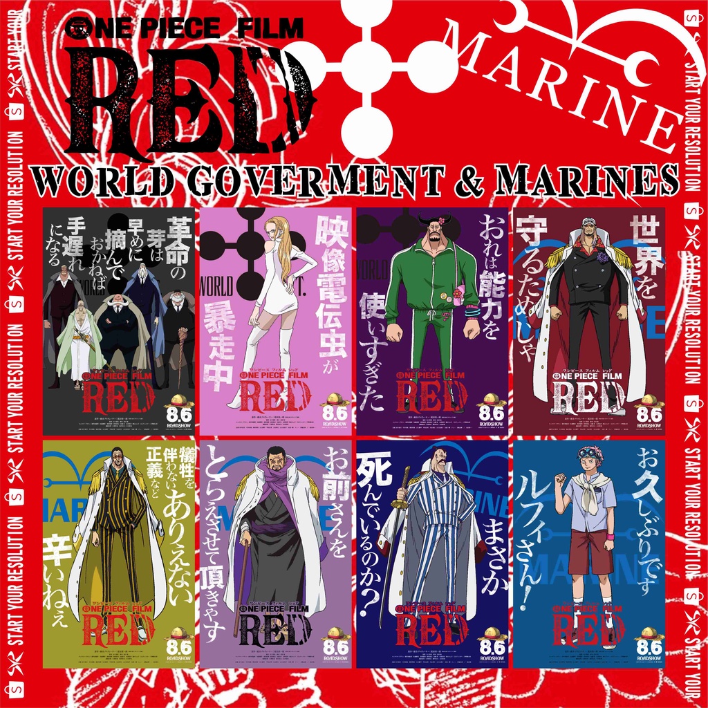 Jual Poster Anime & Manga One Piece Film Red Vol.4 Tenryubito, CP0 ...