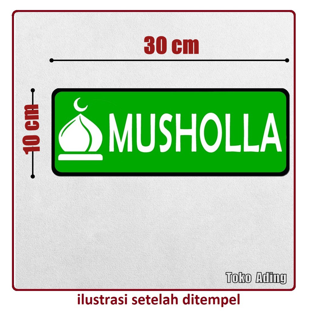 Jual Jual Stiker Tanda Musholla / Prayer Area Sign | Shopee Indonesia