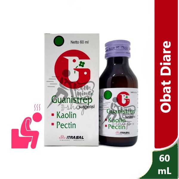 Jual Guanistrep Sirup @ 60 mL - obat diare dan disentri | Shopee Indonesia