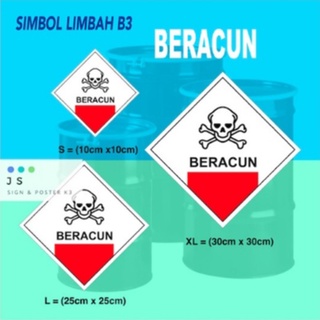 Jual STICKER SIMBOL LIMBAH B3 - BERACUN | Shopee Indonesia