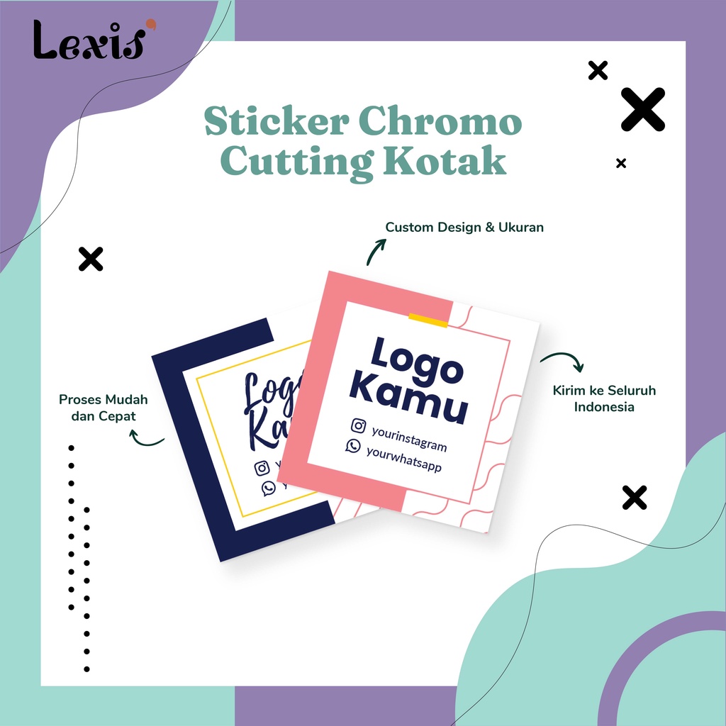 Jual CETAK STIKER KOTAK LABEL MAKANAN STICKER KOTAK KEMASAN PRODUK ...