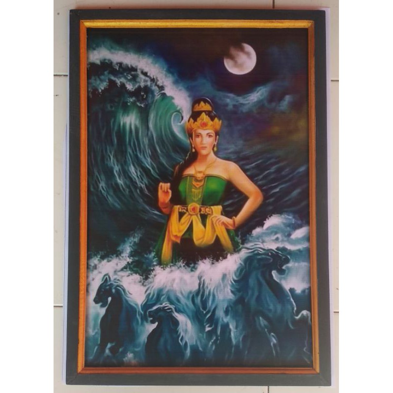Jual Lukisan murah poster murah hiasan dinding gambar NYI Roro kidul ...
