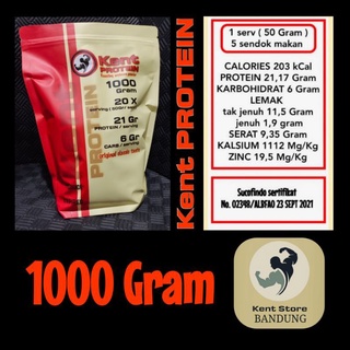 Jual whey Kent Protein Bubuk kedelai 1000 gram Indonesia|Shopee Indonesia