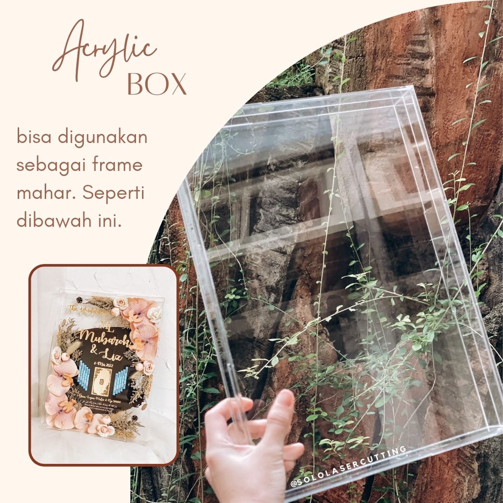 Jual 25X30 25X35 30x30 35x35 30X40 BINGKAI BOX FULL ACRYLIC AKRILIK ...