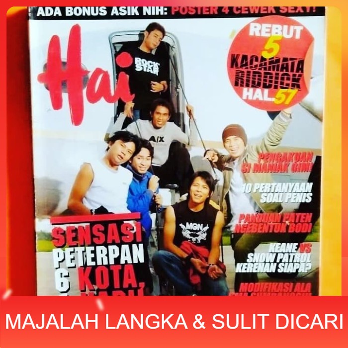 Jual Majalah HAI No.30 Agu 2004 Cover PETERPAN Langka | Shopee Indonesia