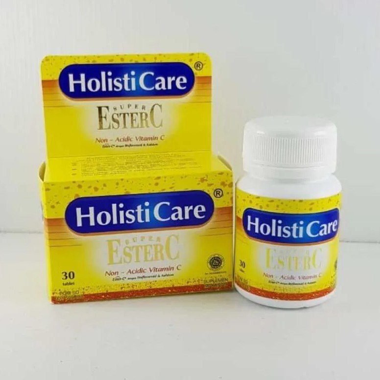 Jual Holisticare Ester C Botol 30's Isi 30 Tablet / Kapsul Multivitamin Vitamin C Imun Original ...