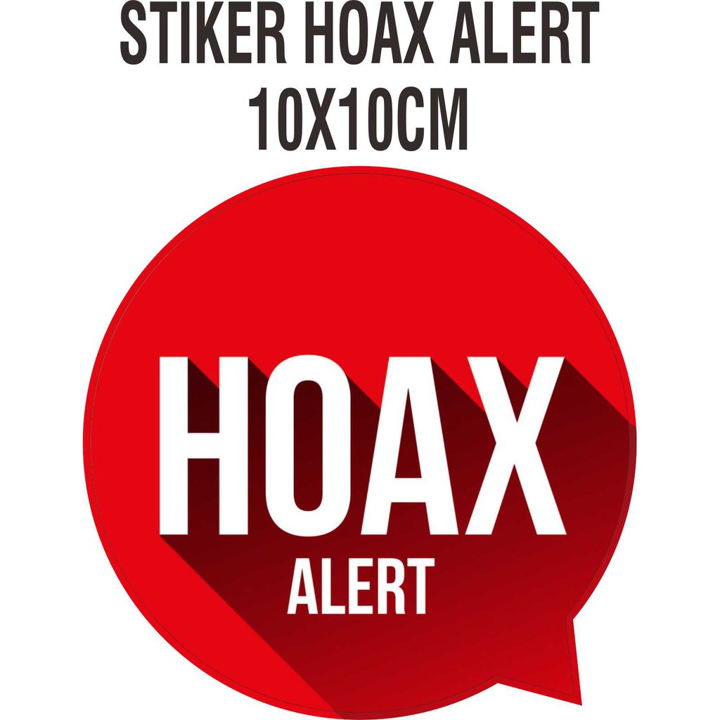 Jual STIKER HOAX ALERT 10X10CM | Shopee Indonesia