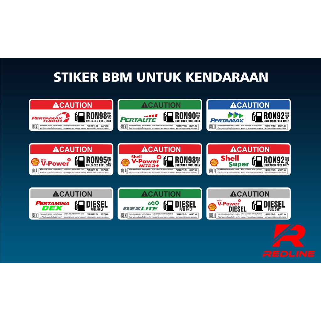 Jual STIKER TANKI BENSIN BAHAN BAKAR MOTOR DAN MOBIL | Shopee Indonesia