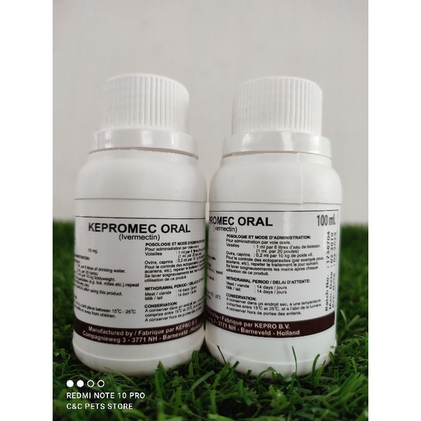 Jual Kepromec Oral 100 ml obat scabies/gudik untuk hewan peliharaan ...