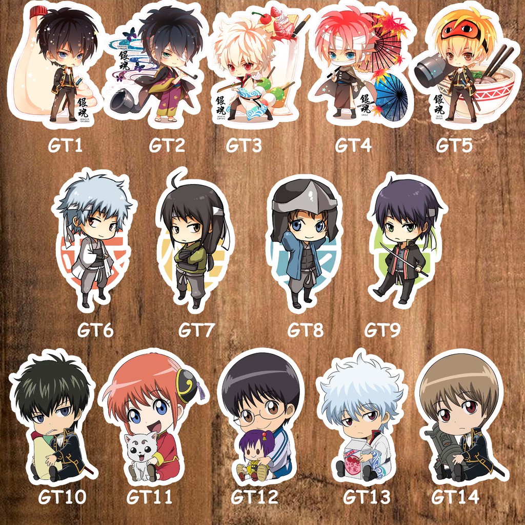 Jual sticker stiker anime gintama gintoki seri 1 Indonesia|Shopee Indonesia