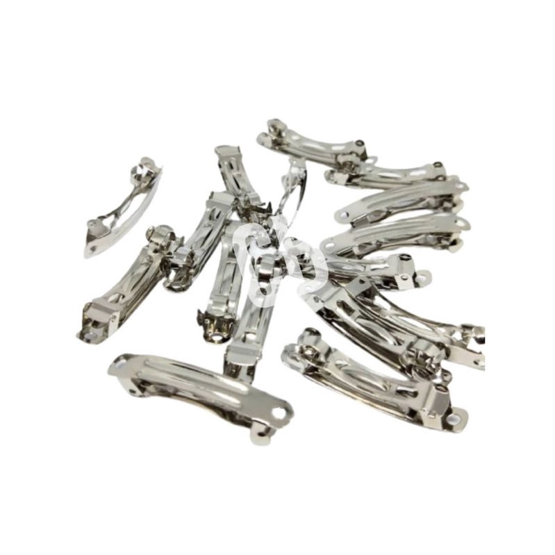Jual Kep Rambut Silver /Jepitan Rambut DIY (Otomatis) isi 50pcs ...