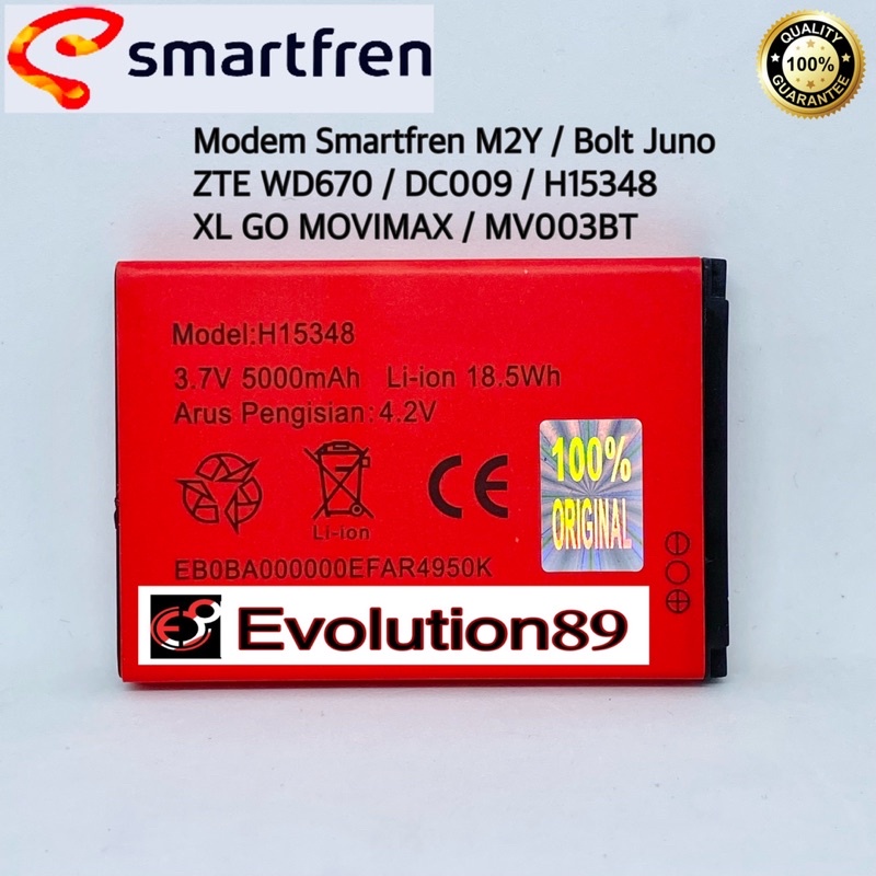 Jual Baterai modem Andromax m2y model h15348 xl go movimax mv003bt ...