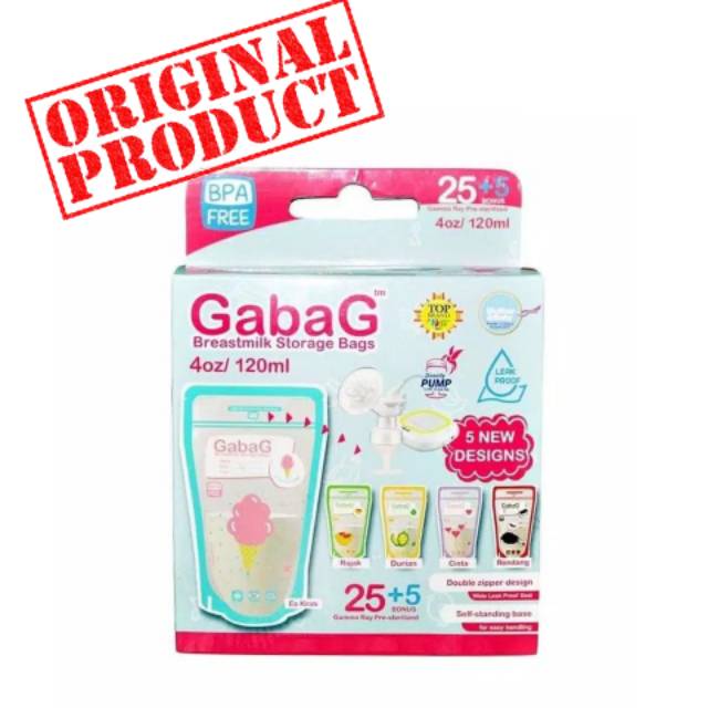 Jual Kantong Asi Gabag 120ml / Botol Asi / Breastmilk Storage Bags ...