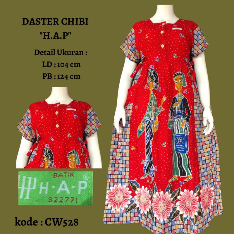 Jual Daster Premium Batik HAP chibi kekinian LD standart Jabodetabek ...