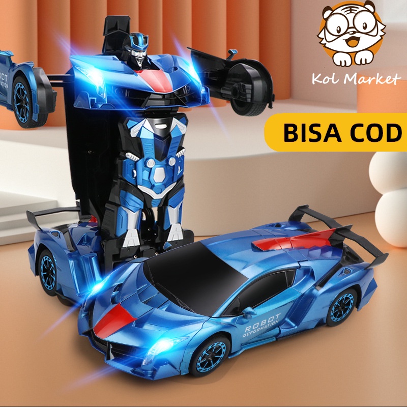 Jual KolMarket 2 in 1 Listrik RC Mobil Transformasi Robot Anak Laki ...
