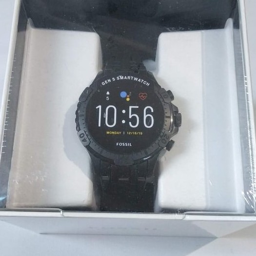 Jual Fossil Gen 5 Smartwatch FTW4038 Garrett HR Black Stainless Steel ...