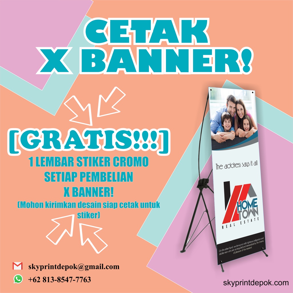 Jual X BANNER INDOOR BAHAN ALBATROS | FLEXI CHINA | Shopee Indonesia