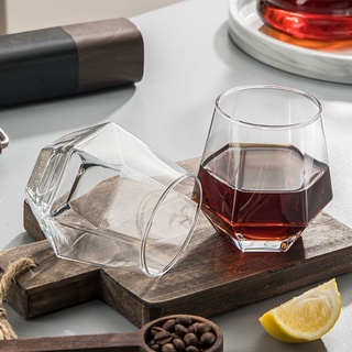 Jual Gelas Aesthetic Hexagonal 310 ml - Gelas Whiskey - Gelas Kaca - Gelas Diamond - Gelas Cafe ...