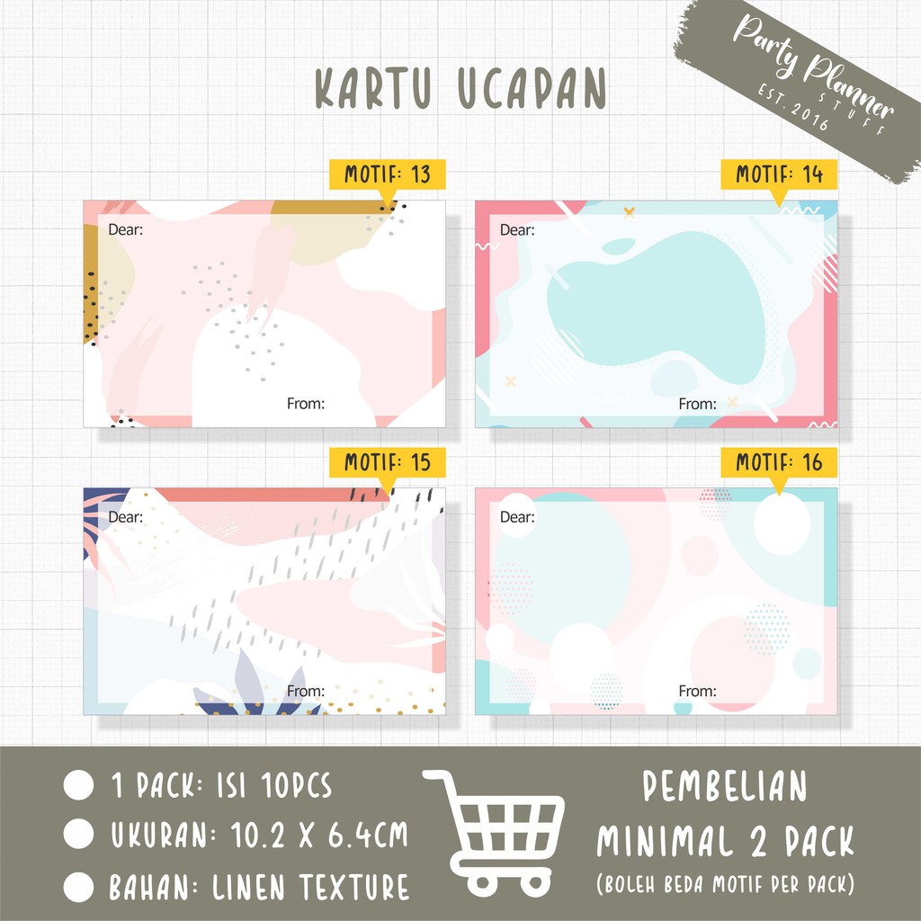 Jual Kartu ucapan / kartu ucapan bouquet / kartu ucapan buket bunga ...
