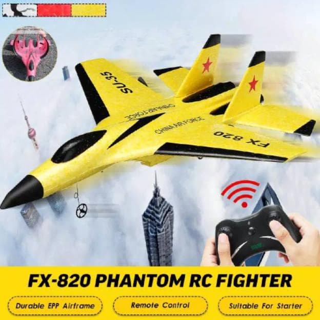 Jual Mainan Remote Control Pesawat Terbang Rc Plane Fx820 | Shopee ...
