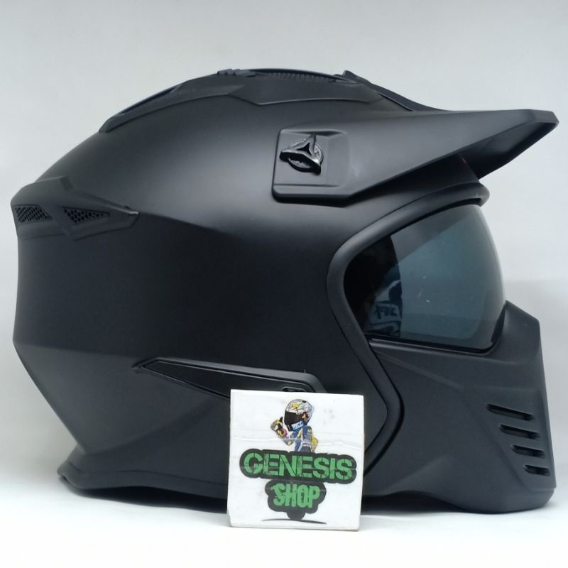 Jual Helm JPX MX 726 R /MX 726R solid polos black doff | Shopee Indonesia