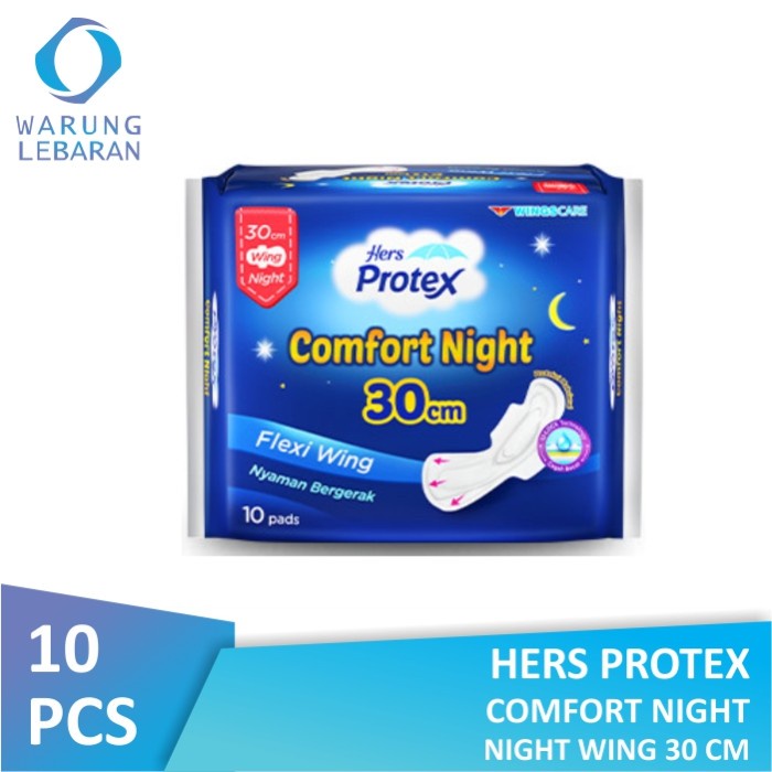 Jual Hers Protex Comfort Night 30cm (Isi 10 Pcs) | Shopee Indonesia