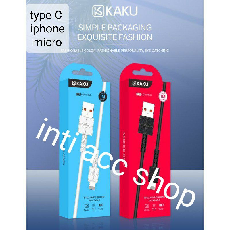 Jual KABEL DATA MEREK KAKU TIPE KSC-293 SUPORT FAST CHARGING MICRO,IPh ...