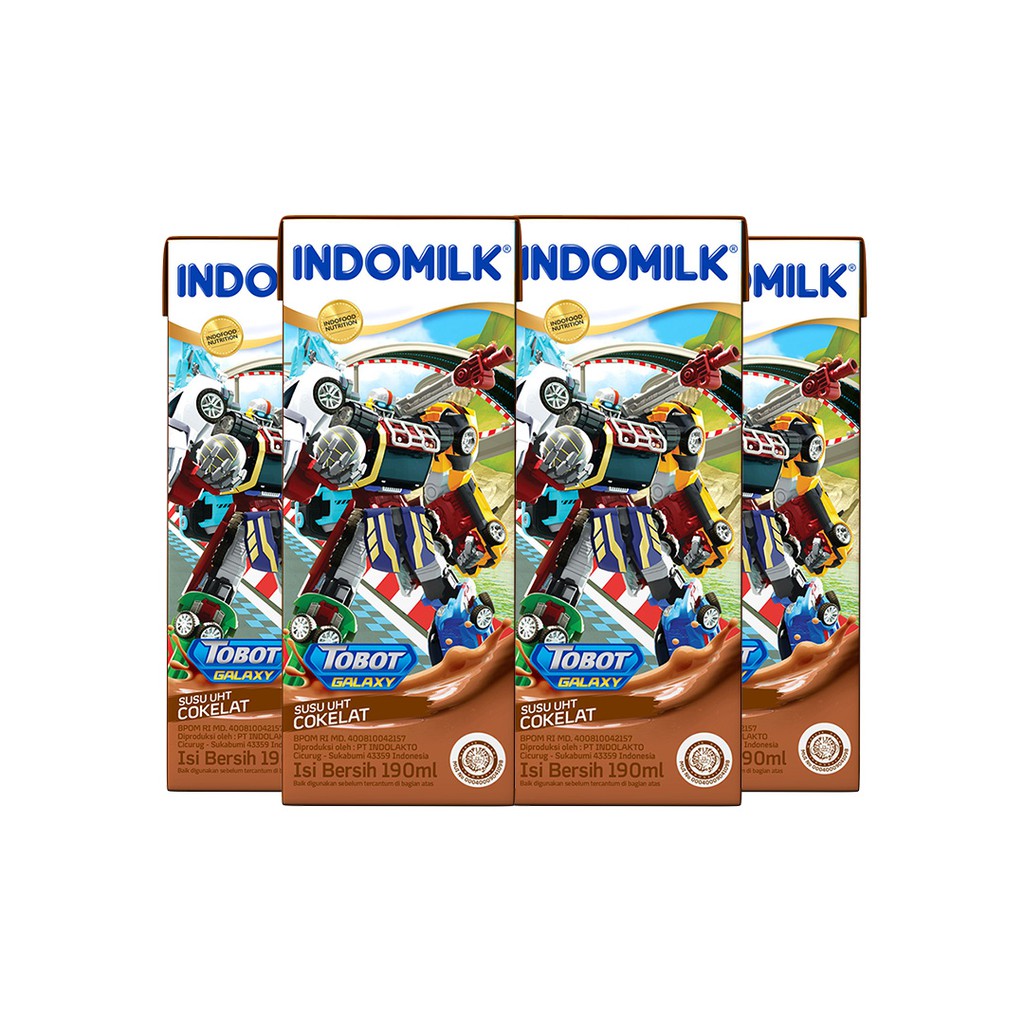 Jual SUSU UHT INDOMILK KIDS CHOCO 190 ML X 4 Pcs | Shopee Indonesia