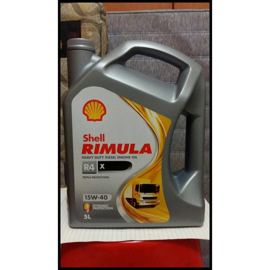 Shell rimula r4x 15w-40 oli mobil mesin diesel 5 liter harga grosir ...