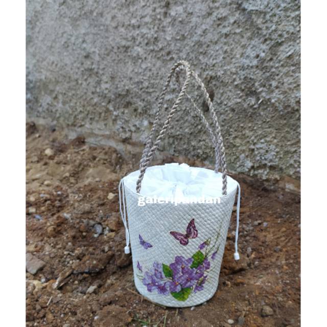 Jual Tas ember Decoupage // tas parcel / tas Hantaran Hampers TERMURAH ...