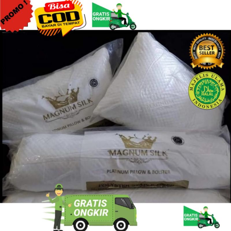 Jual Bantal hotel sutra magnum silk jumbo kualitas export halal ...