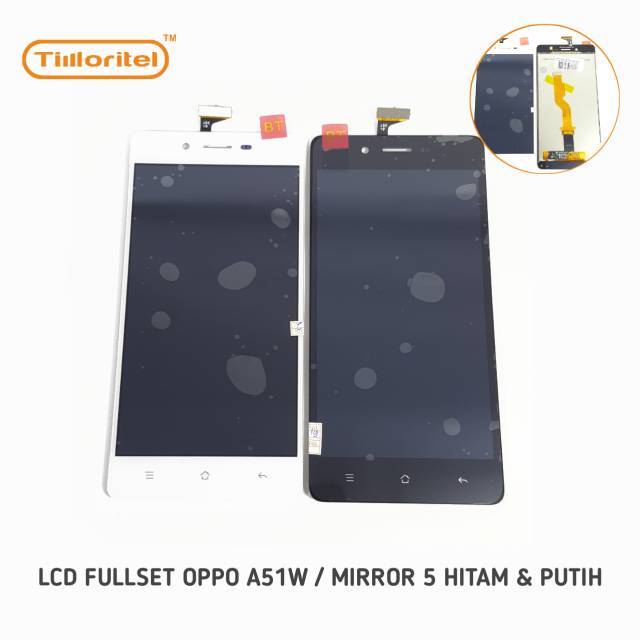 Jual LCD TOUCHCREEN OPPO A51/A51W MIRROR 5 BLACK/WHITE | Shopee Indonesia