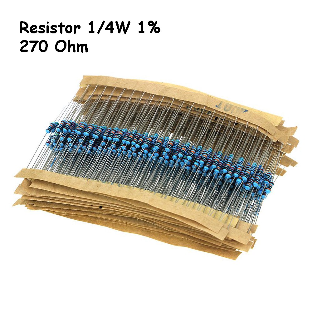 Jual Resistor Metal Film 270Ohm 270 Ohm 1/4W 0,25W Toleransi 1% ...