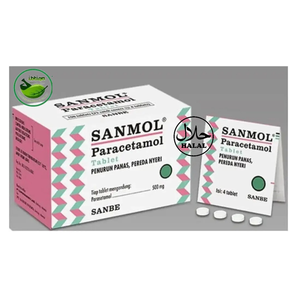Jual Sanmol Paracetamol Tablet 100 Tablet / 1 Box - Obat Penurun Panas ...