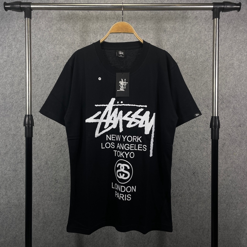 Jual BAJU KAOS STUSSY UNISEX ORIGINAL PREMIUM HITAM new catalog ...